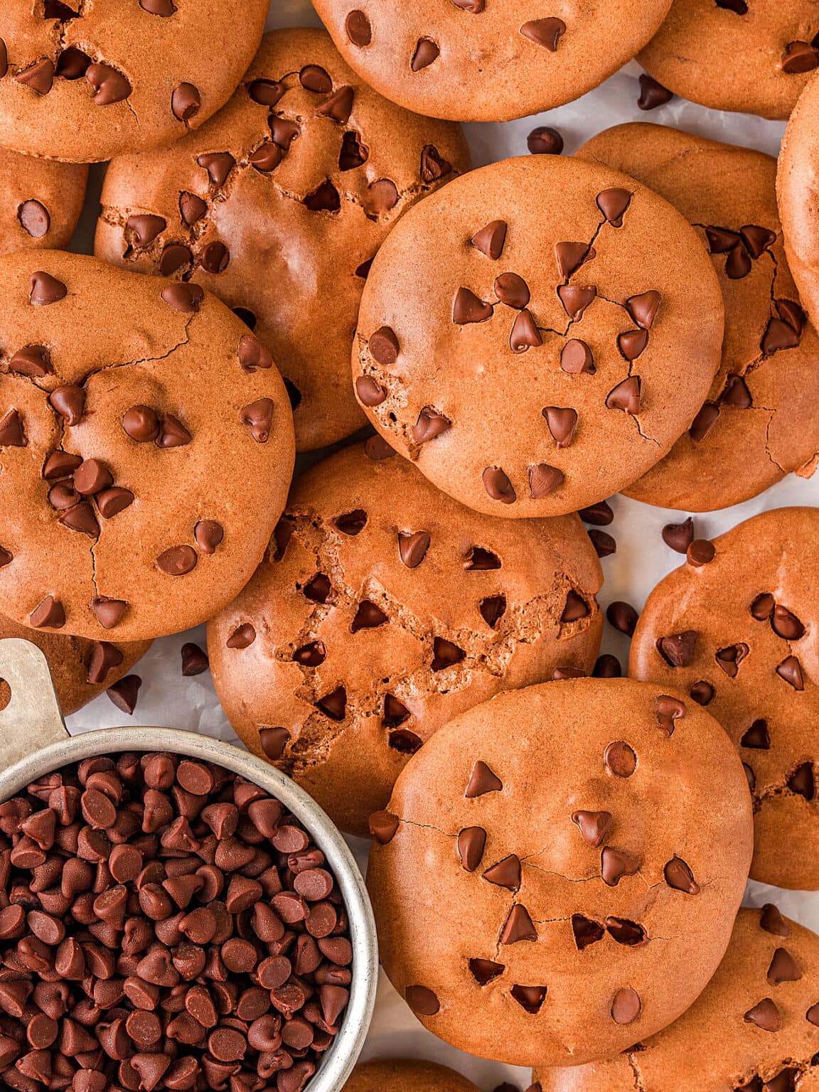 3 Ingredient Chocolate Chip Cloud Cookies - Kirbie's Cravings