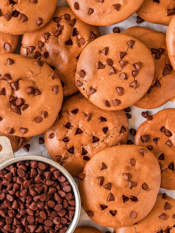 3 Ingredient Chocolate Chip Cloud Cookies - Kirbie's Cravings