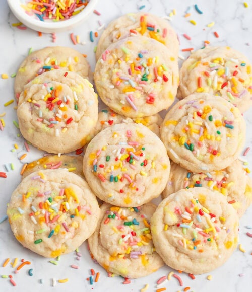4 Ingredient Birthday Cookies - Kirbie's Cravings