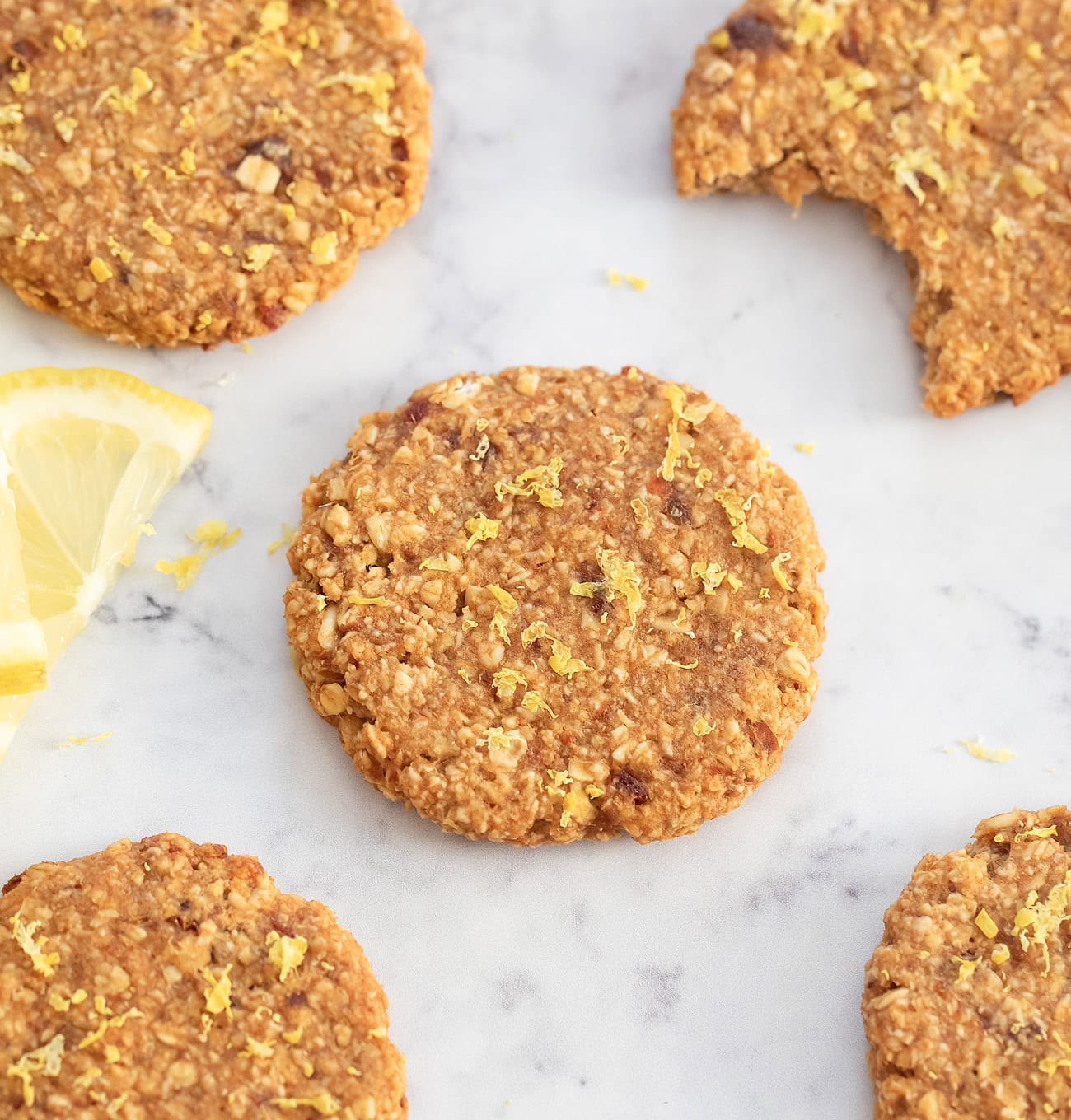 4 Ingredient Lemon Oatmeal Cookies (No Flour, Refined Sugar, Eggs, or ...