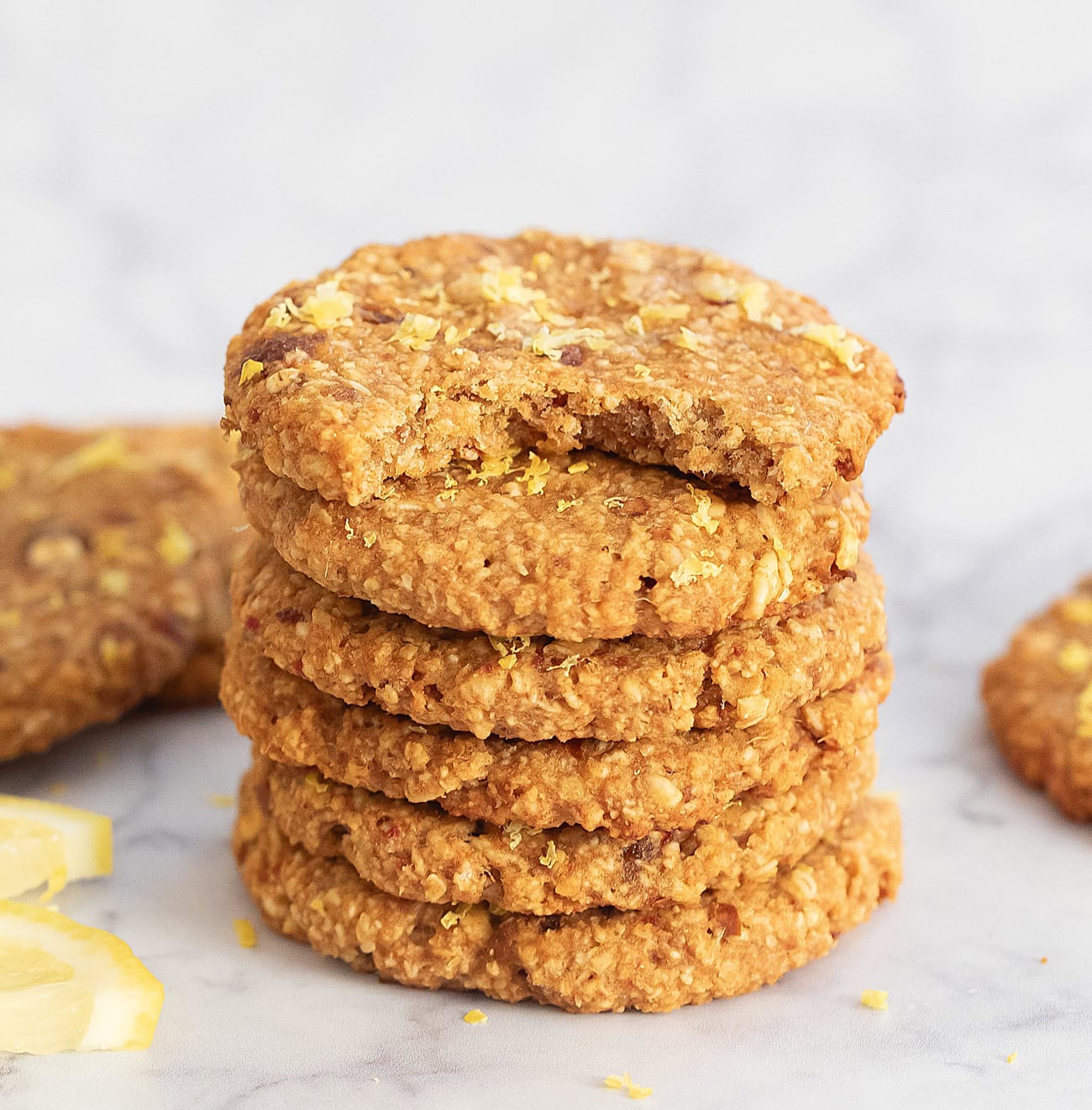 4 Ingredient Lemon Oatmeal Cookies (No Flour, Refined Sugar, Eggs, or ...