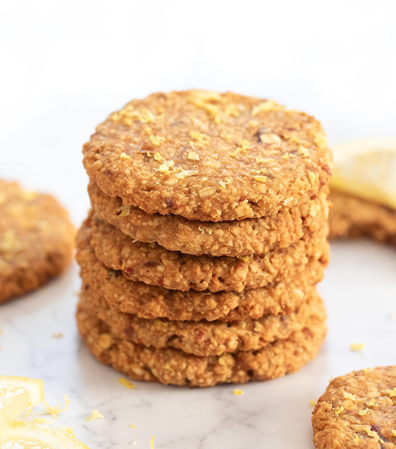 4 Ingredient Lemon Oatmeal Cookies (No Flour, Refined Sugar, Eggs, or ...