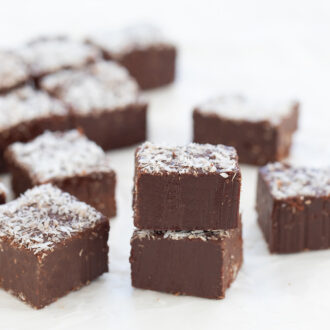 3 Ingredient Coconut Fudge - Kirbie's Cravings