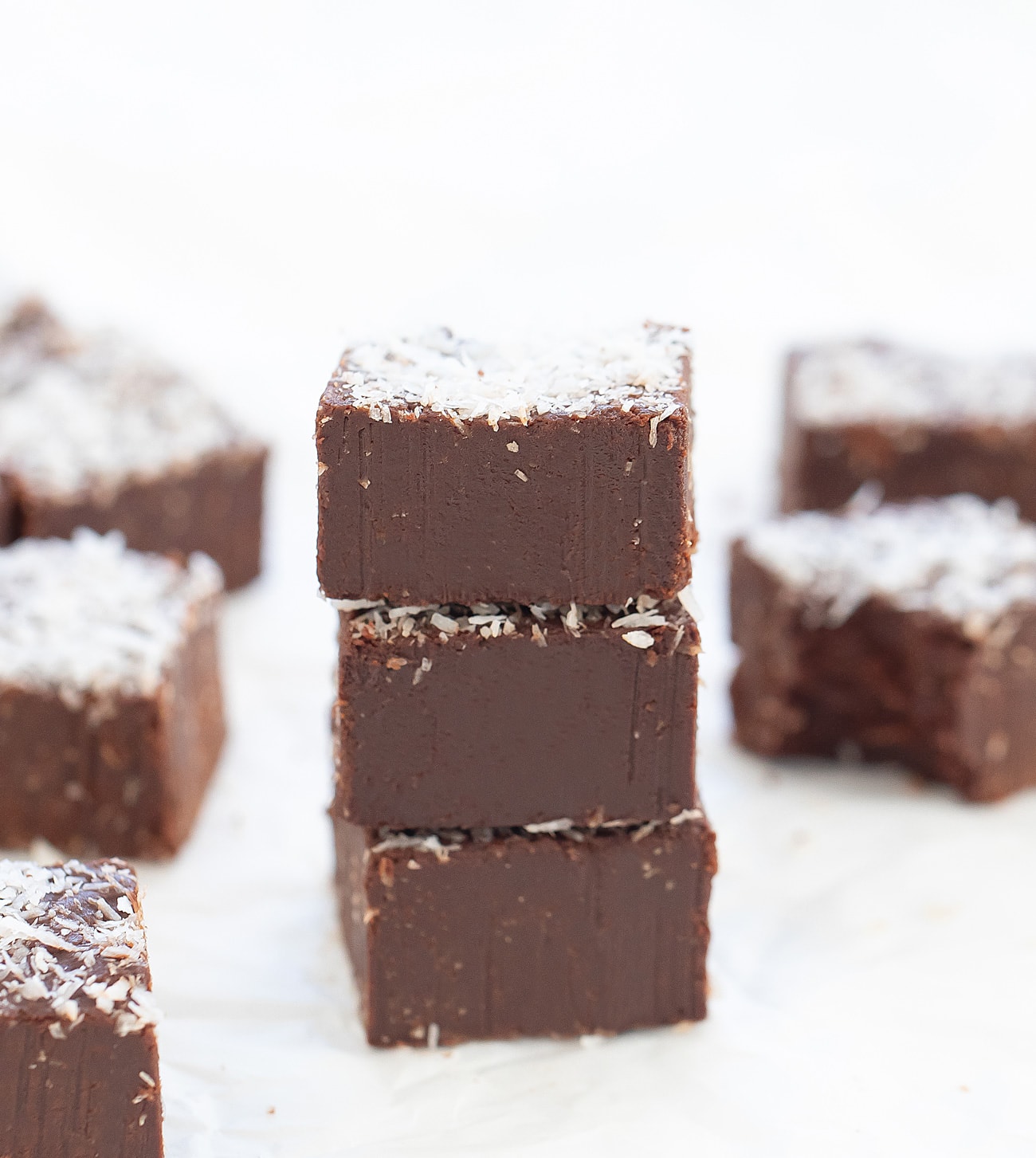 3 Ingredient Coconut Fudge - Kirbie's Cravings