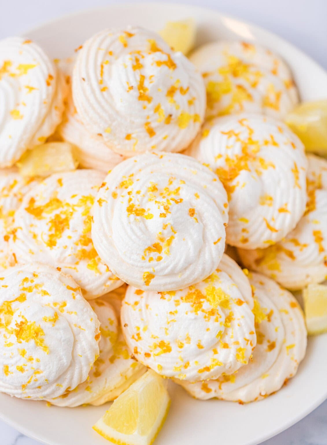 3 Ingredient Lemon Cloud Cookies (No Butter or Oil) - Kirbie's Cravings