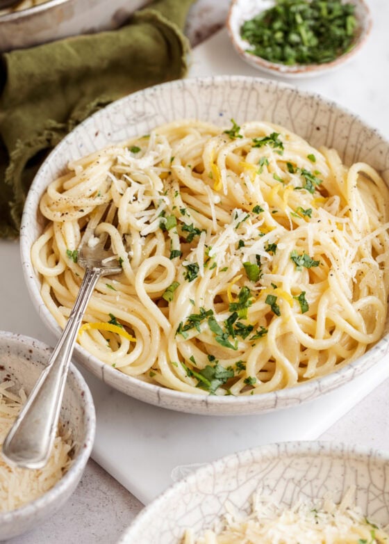 4 Ingredient Lemon Pasta - Kirbie's Cravings