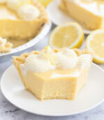 4 Ingredient Magic Lemon Pie - Kirbie's Cravings