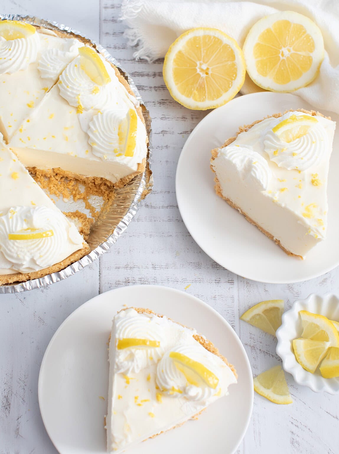 4 Ingredient No Bake Lemon Cream Pie - Kirbie's Cravings
