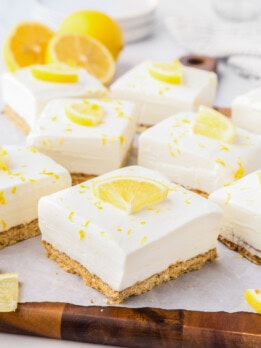 4 Ingredient No Bake Lemon Bars - Kirbie's Cravings