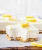 4 Ingredient No Bake Lemon Bars - Kirbie's Cravings