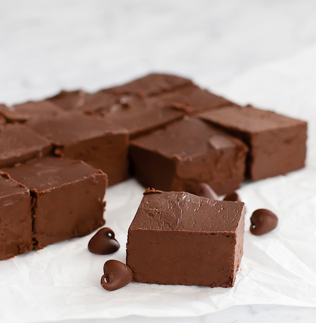 2 Ingredient Healthier Fudge - Kirbie's Cravings