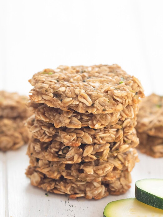 4 Ingredient Zucchini Bread Oatmeal Cookies (No Flour, Eggs, Refined ...