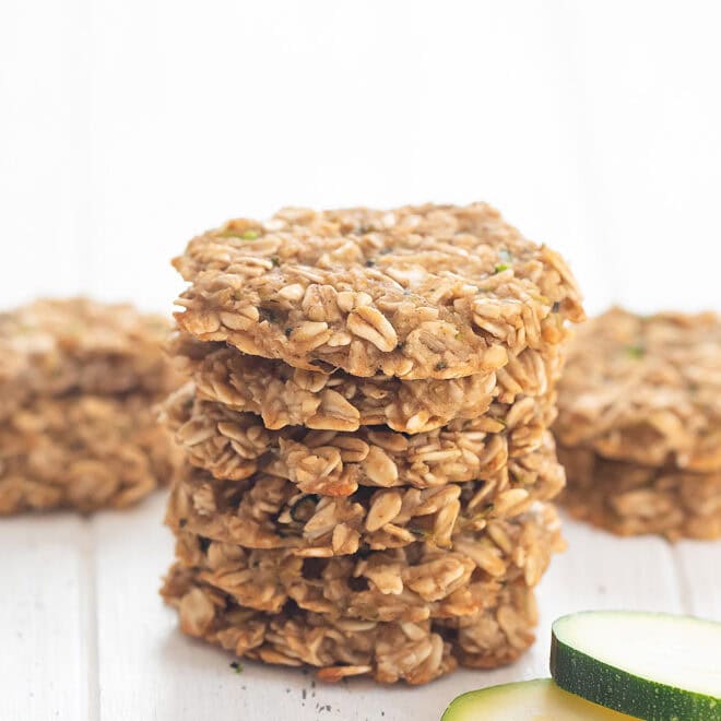 4 Ingredient Zucchini Bread Oatmeal Cookies (No Flour, Eggs, Refined ...