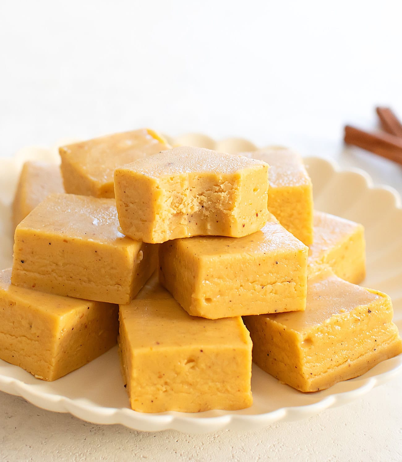 2 Ingredient Pumpkin Fudge - Kirbie's Cravings