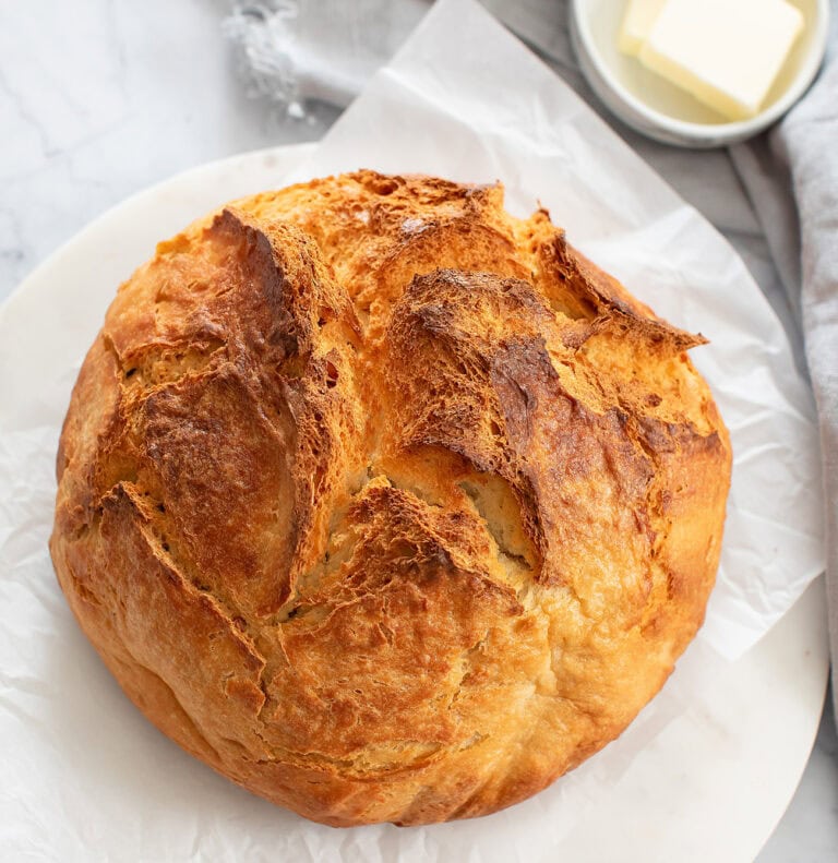 2 Ingredient Yogurt Bread (No Knead, No Yeast) - Kirbie's Cravings