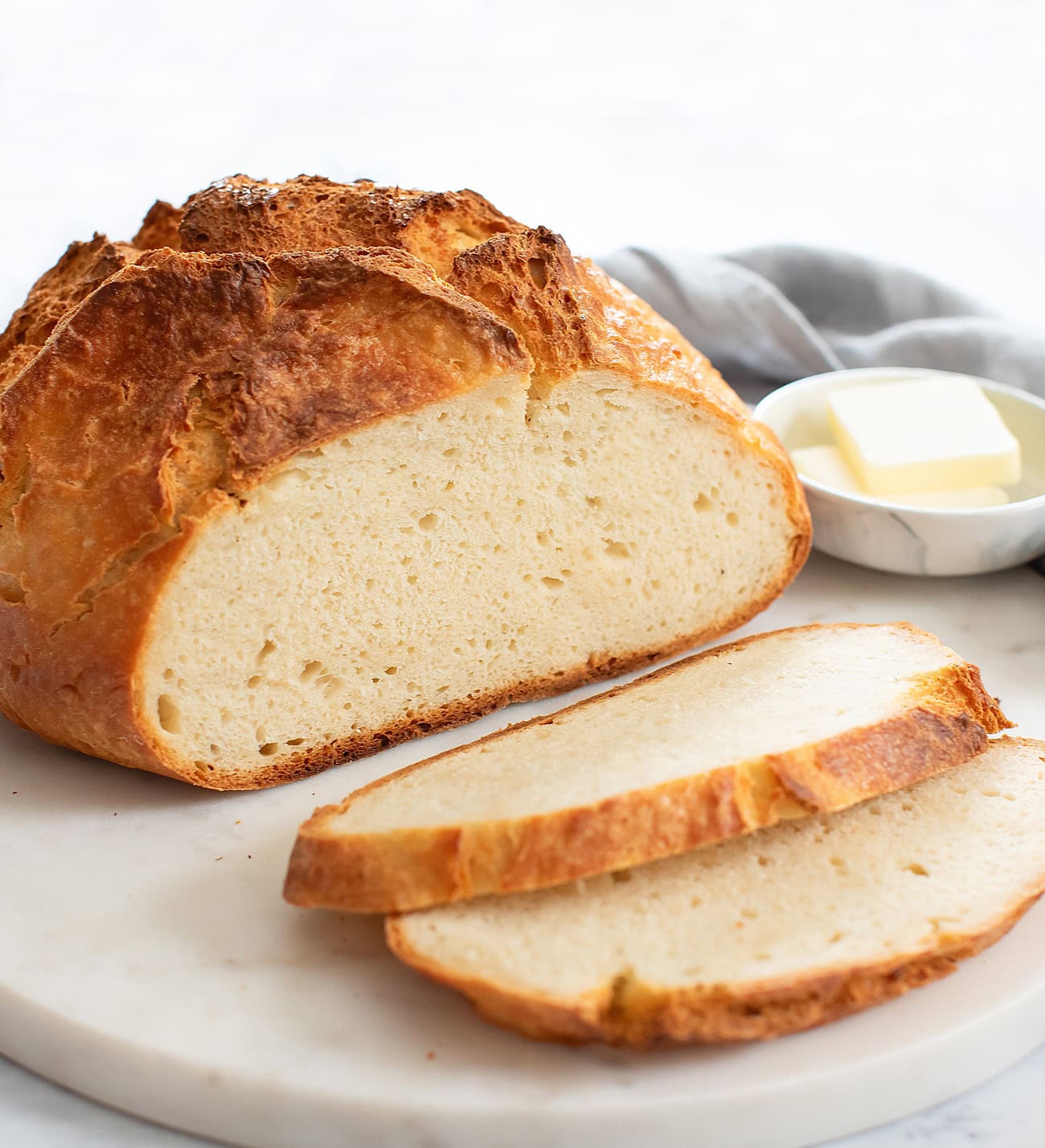 2 Ingredient Yogurt Bread (No Knead, No Yeast) - Kirbie's Cravings