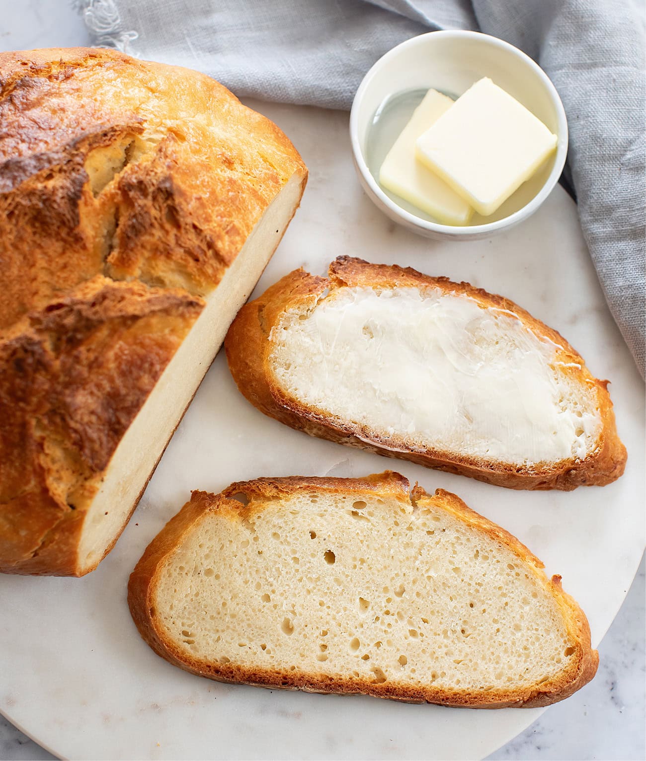 2 Ingredient Yogurt Bread (No Knead, No Yeast) - Kirbie's Cravings