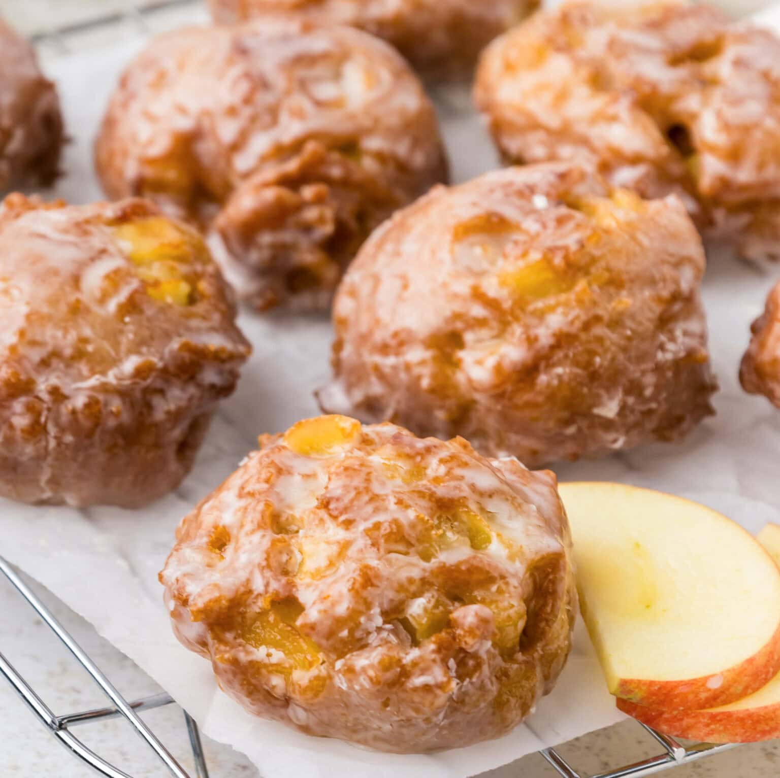 3 Ingredient Apple Fritters (No Eggs or Dairy) - Kirbie's Cravings