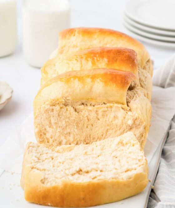 3 Ingredient Milk Bread (No Yeast) - Kirbie's Cravings