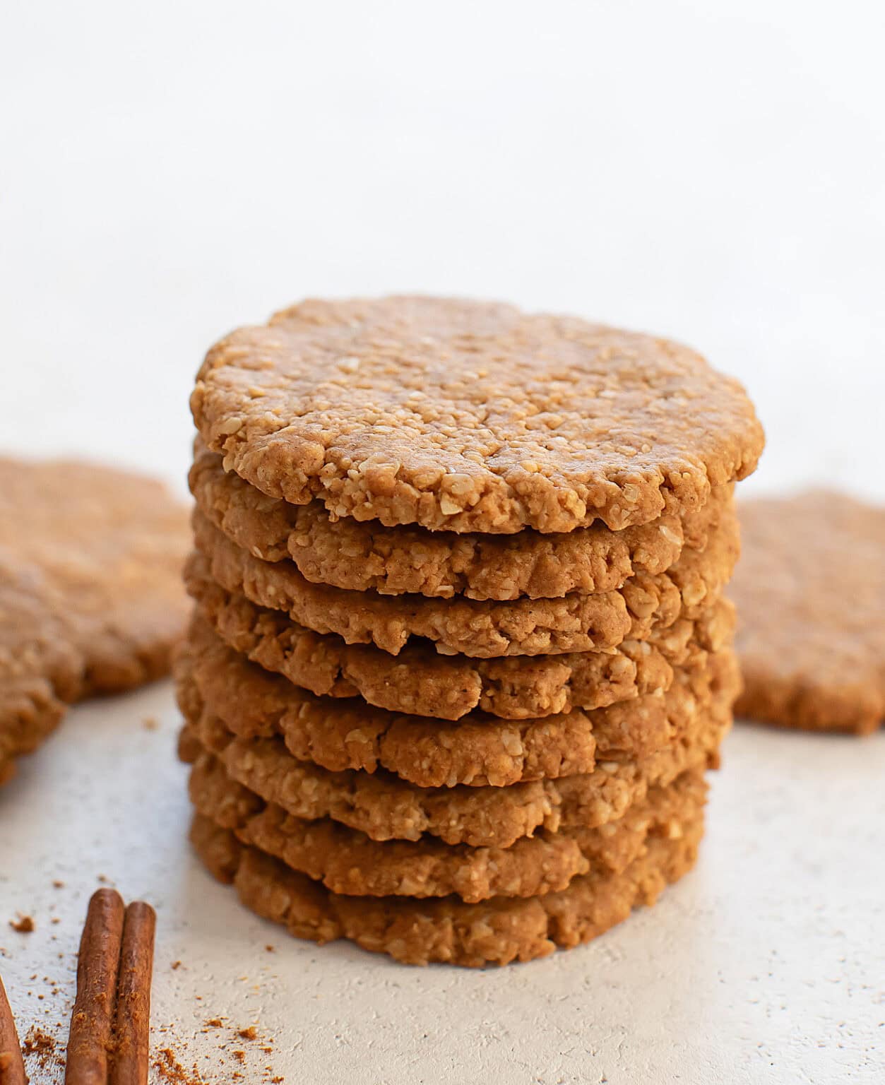 4 Ingredient Crispy Cinnamon Oatmeal Cookies (No Flour, Eggs, Refined ...