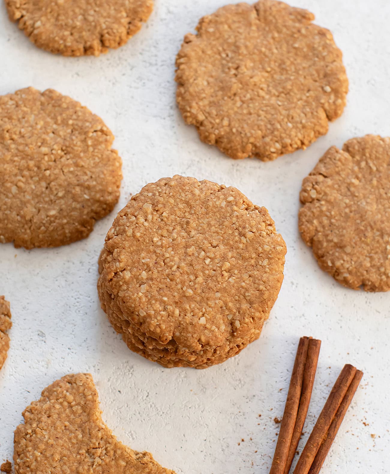 4 Ingredient Crispy Cinnamon Oatmeal Cookies (No Flour, Eggs, Refined ...