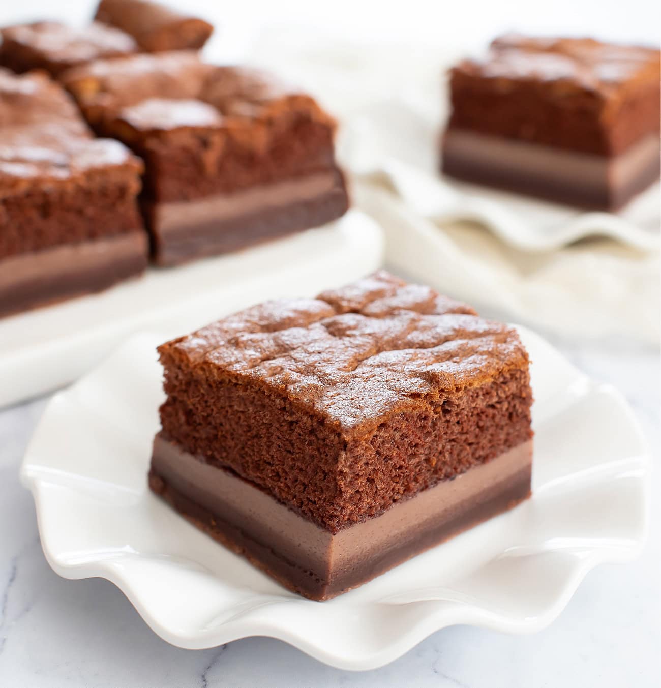 5 Ingredient Chocolate Magic Cake - Kirbie's Cravings