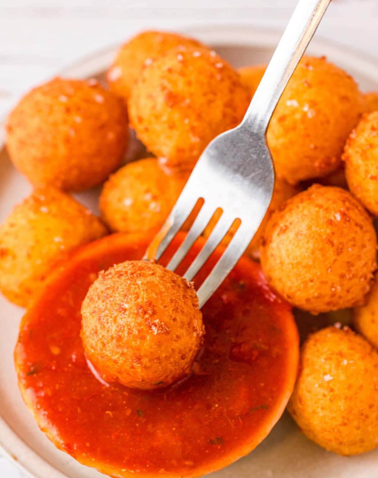 2 Ingredient Crispy Cheese Balls (Keto, Low Carb) - Kirbie's Cravings