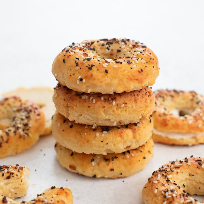 2 Ingredient Keto Cottage Cheese Bagels - Kirbie's Cravings