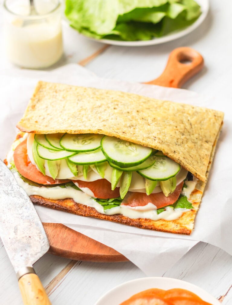 2 Ingredient Cottage Cheese Flatbread (Keto, Low Carb) - Kirbie's Cravings