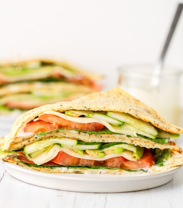 2 Ingredient Cottage Cheese Flatbread (Keto, Low Carb) - Kirbie's Cravings