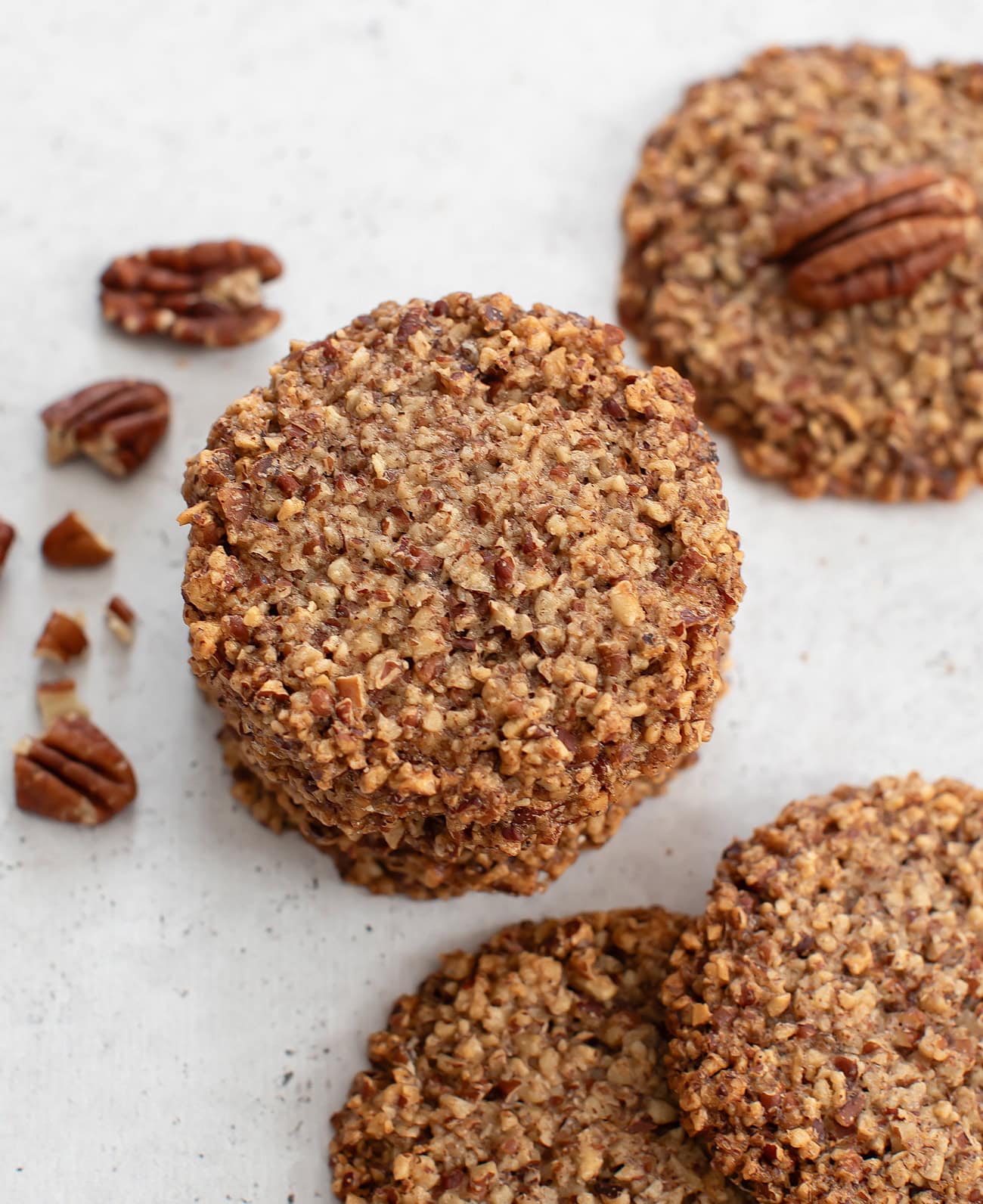 2 Ingredient Keto Crispy Pecan Cookies - Kirbie's Cravings