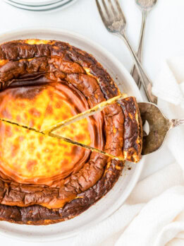 4 Ingredient Keto Basque Cheesecake - Kirbie's Cravings