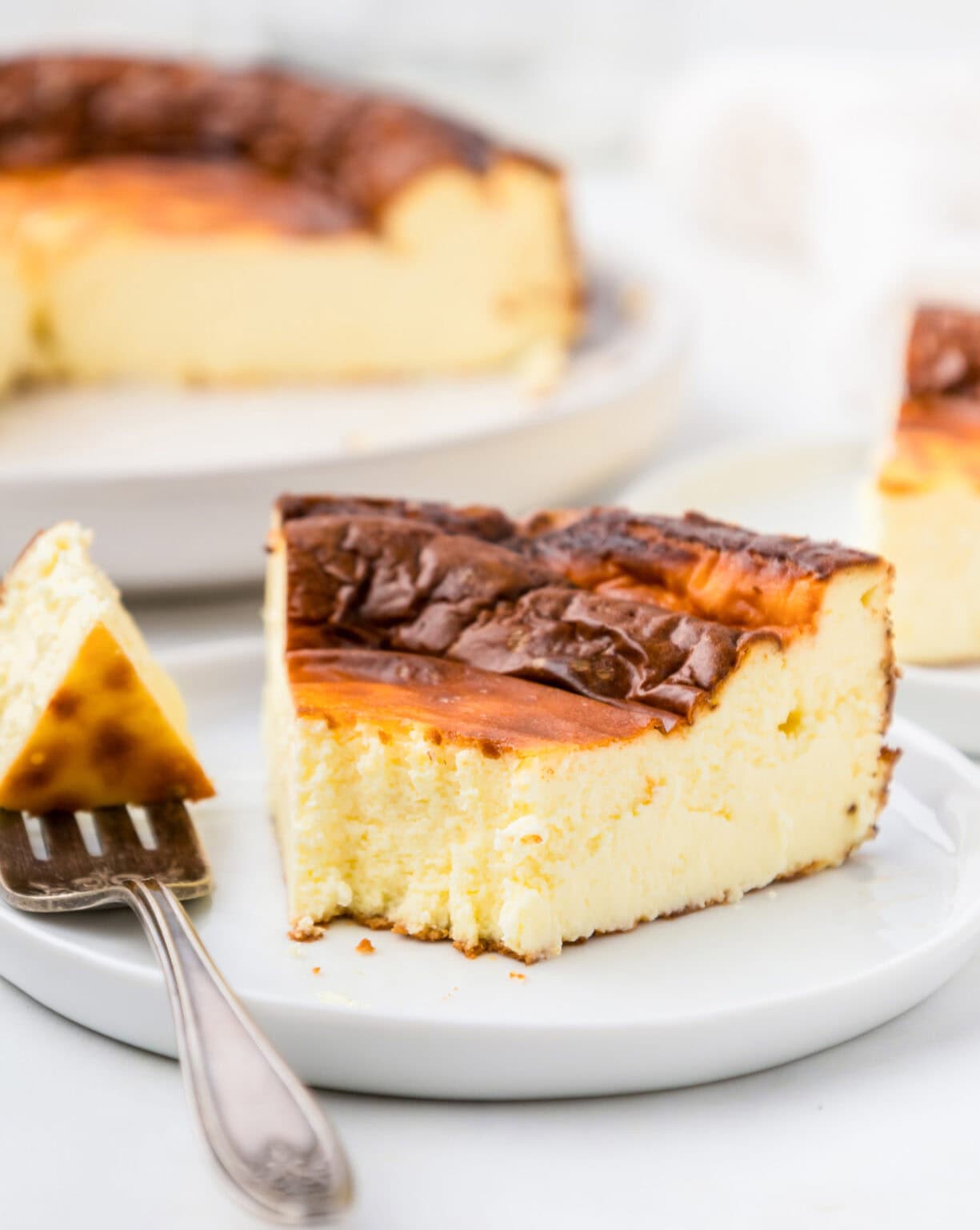 4 Ingredient Keto Basque Cheesecake - Kirbie's Cravings
