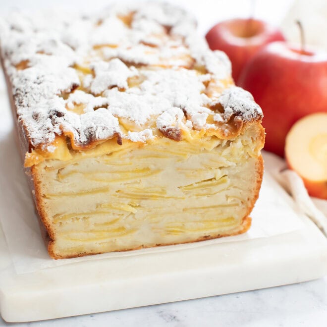 5 Ingredient Invisible Apple Cake - Kirbie's Cravings