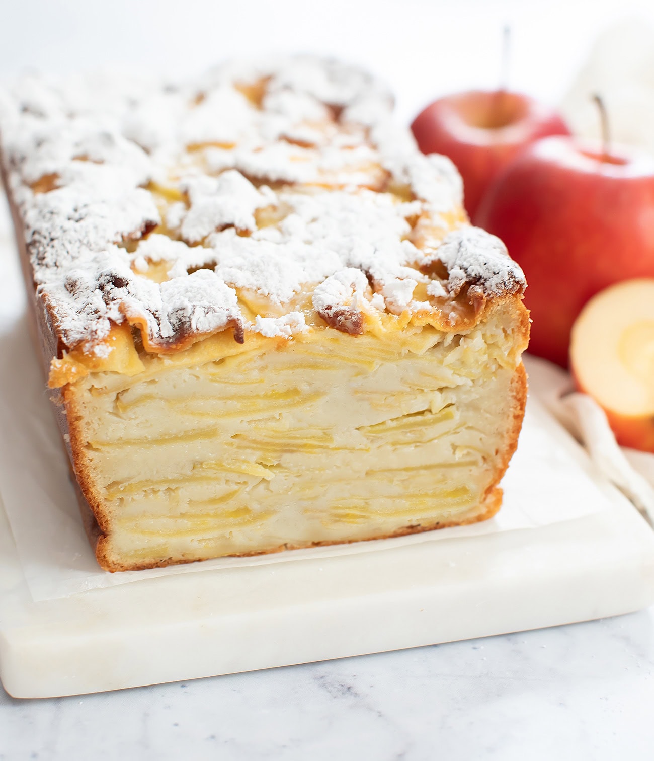 5 Ingredient Invisible Apple Cake - Kirbie's Cravings