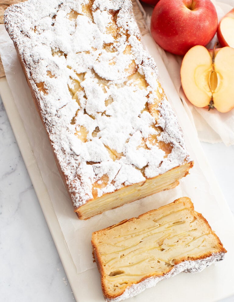 5 Ingredient Invisible Apple Cake - Kirbie's Cravings