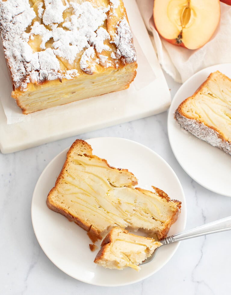 5 Ingredient Invisible Apple Cake - Kirbie's Cravings