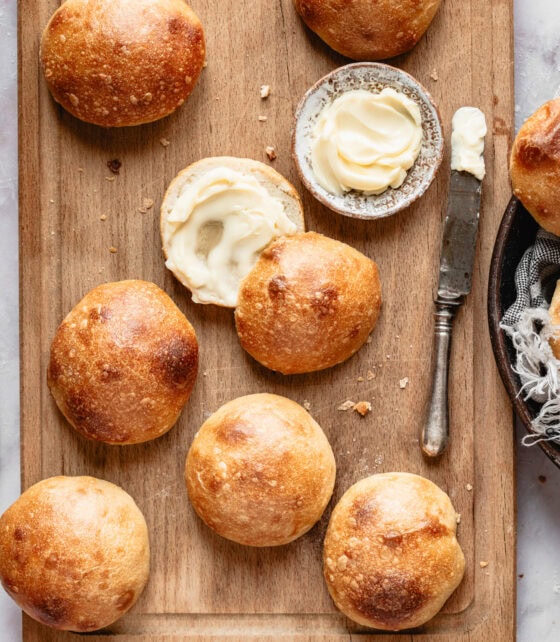 2 Ingredient Bread Rolls (No Yeast, No Knead) - Kirbie's Cravings