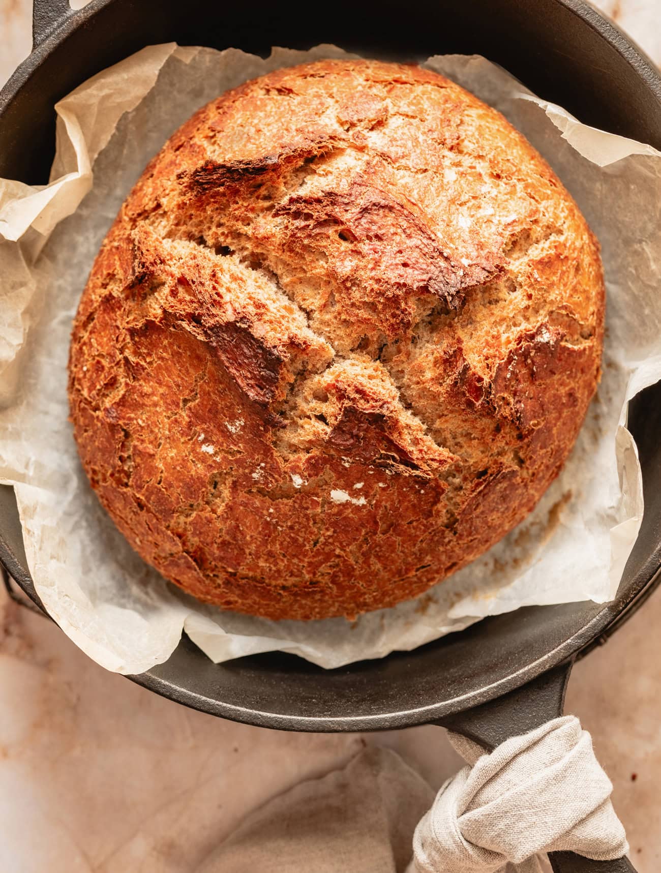 4 Ingredient Healthy Bread (No Yeast) - Kirbie's Cravings