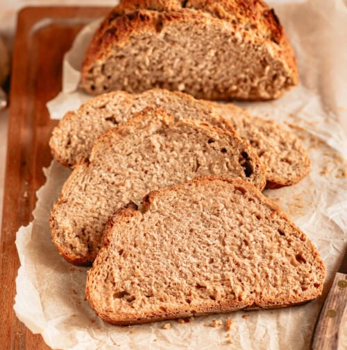 4 Ingredient Healthy Bread (No Yeast) - Kirbie's Cravings