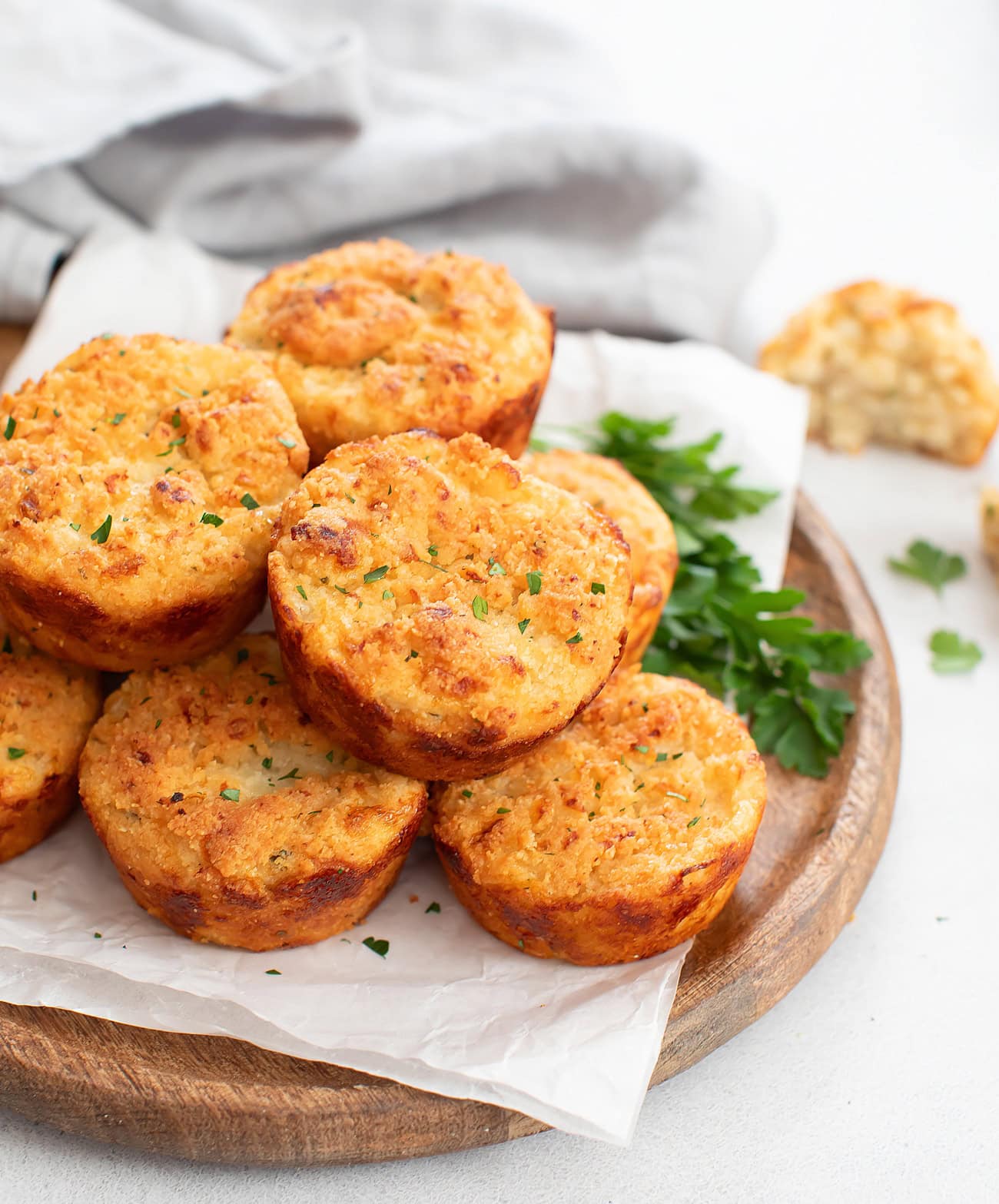 4 Ingredient Keto Garlic Biscuits - Kirbie's Cravings