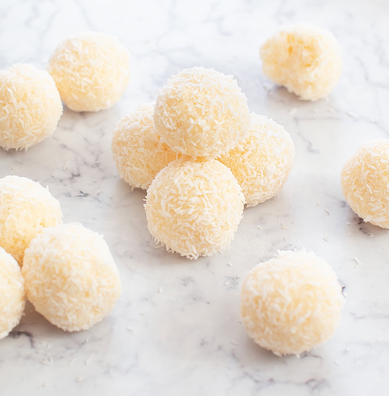 2 Ingredient Coconut Truffles - Kirbie's Cravings