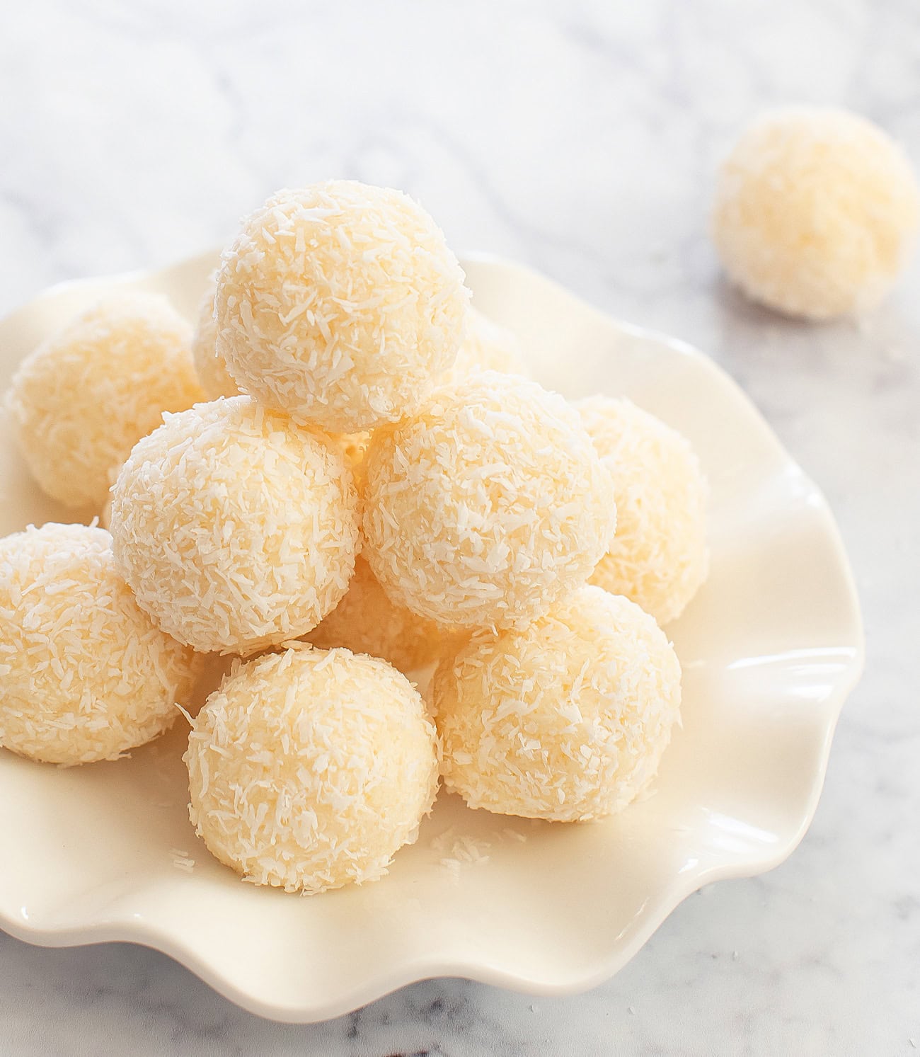 2 Ingredient Coconut Truffles - Kirbie's Cravings
