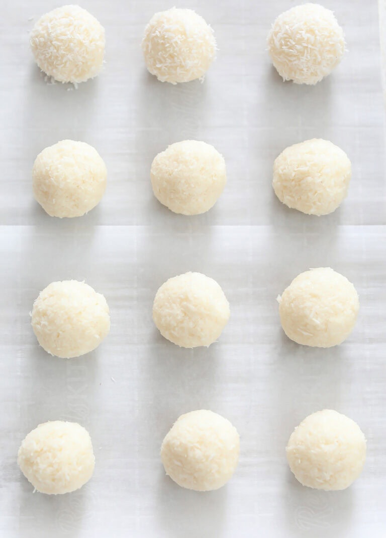 2 Ingredient Coconut Truffles - Kirbie's Cravings