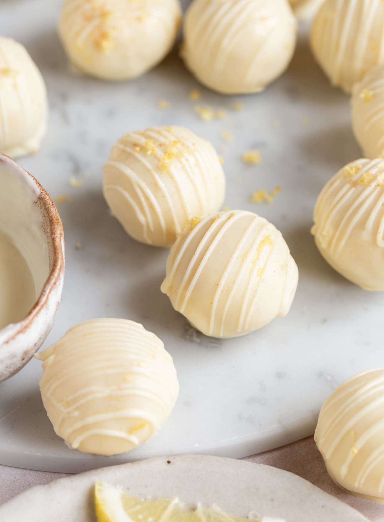 3 Ingredient Lemon Truffles - Kirbie's Cravings