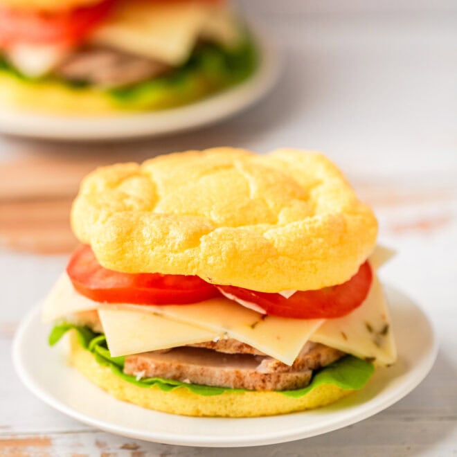 2 Ingredient Keto Cottage Cheese Cloud Bread - Kirbie's Cravings