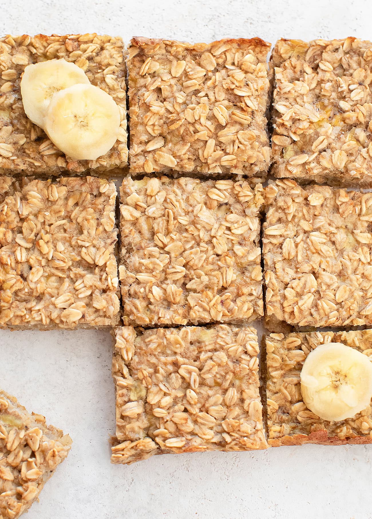 3 Ingredient Healthy Banana Oatmeal Bars - Kirbie's Cravings