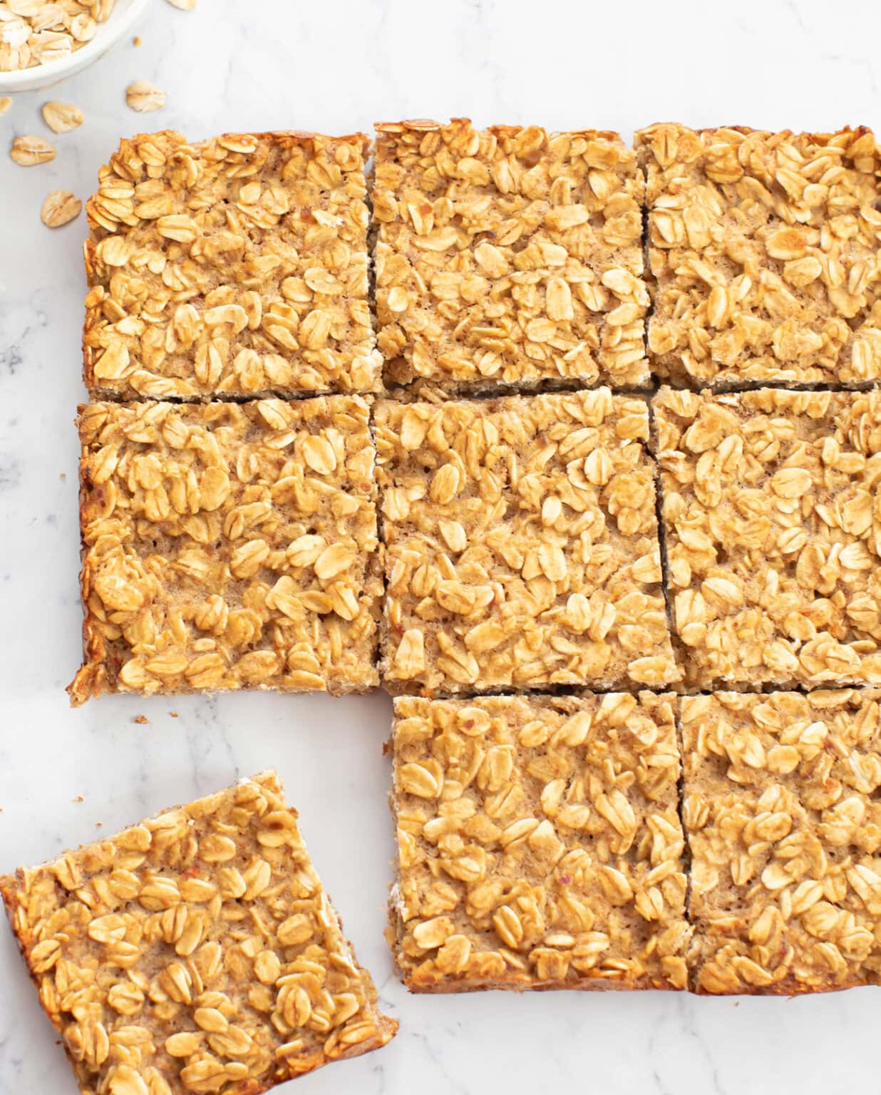 3 Ingredient Healthy Oatmeal Bars - Kirbie's Cravings