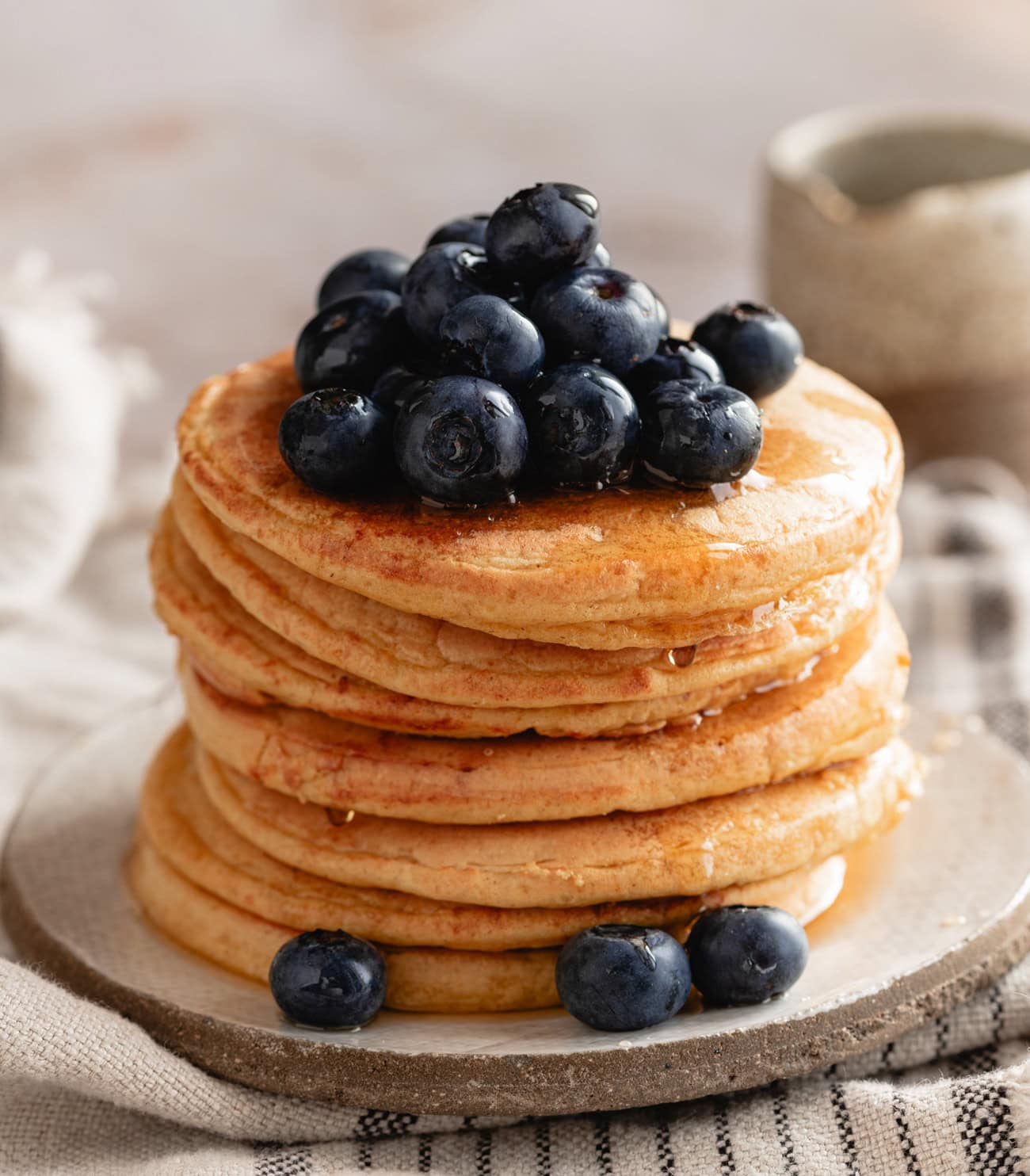 4 Ingredient Healthy Cottage Cheese Pancakes - Kirbie's Cravings