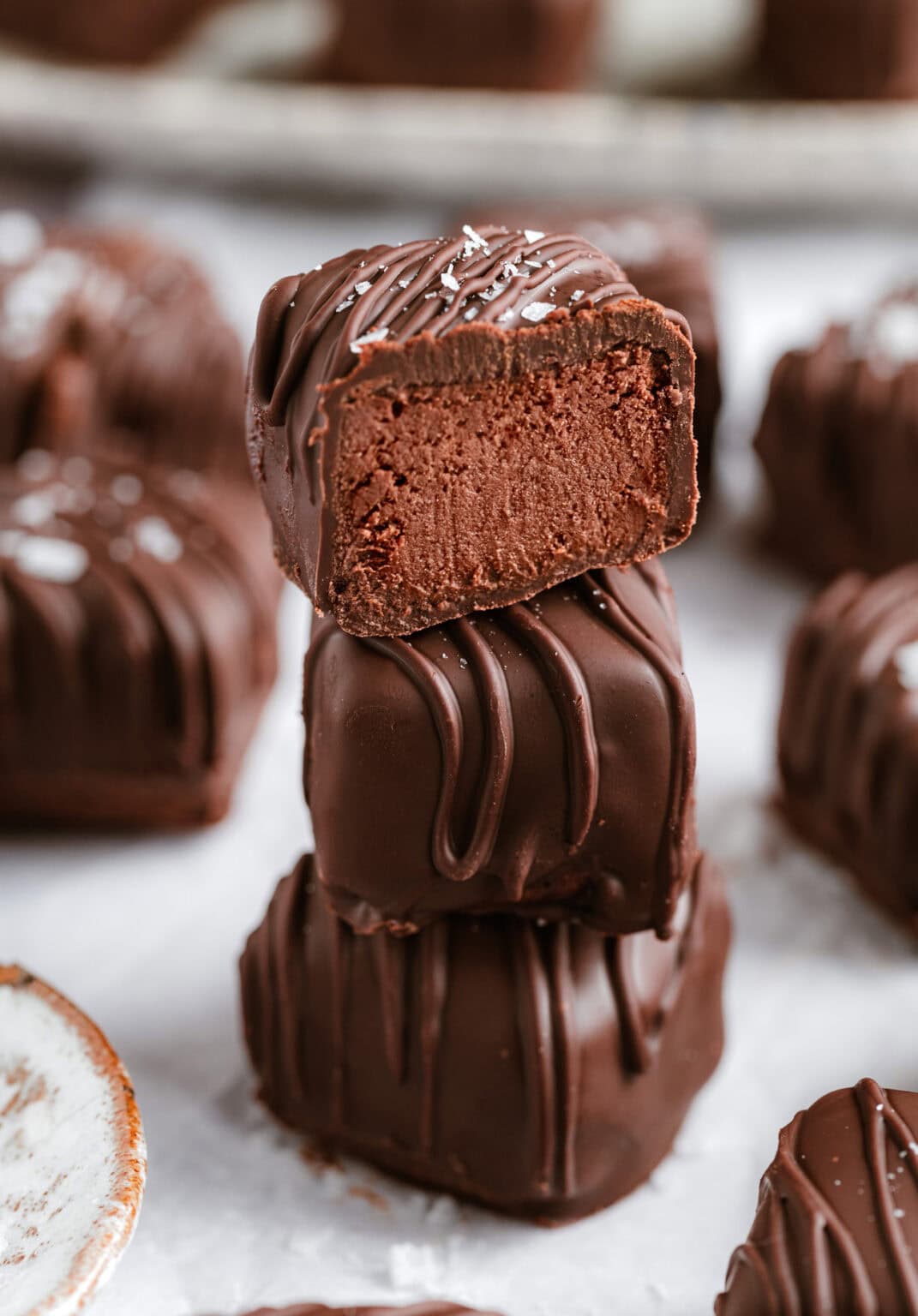 2 Ingredient Healthier Chocolate Candy Bars - Kirbie's Cravings